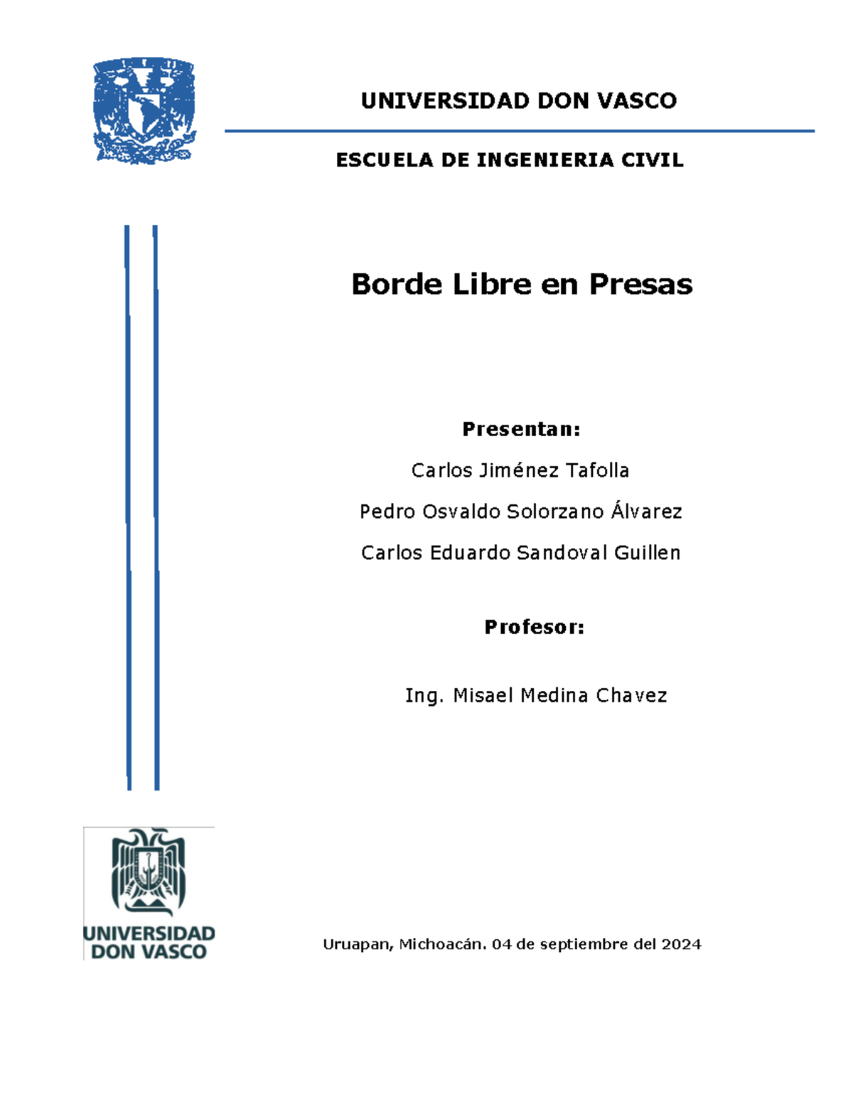 Borde libre - biriri - Borde Libre en Presas Presentan: Carlos Jiménez ...