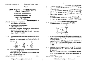 Cs 501 dec 2020 - 2020 - previous year question paper - CS-501-CBGS PTO ...