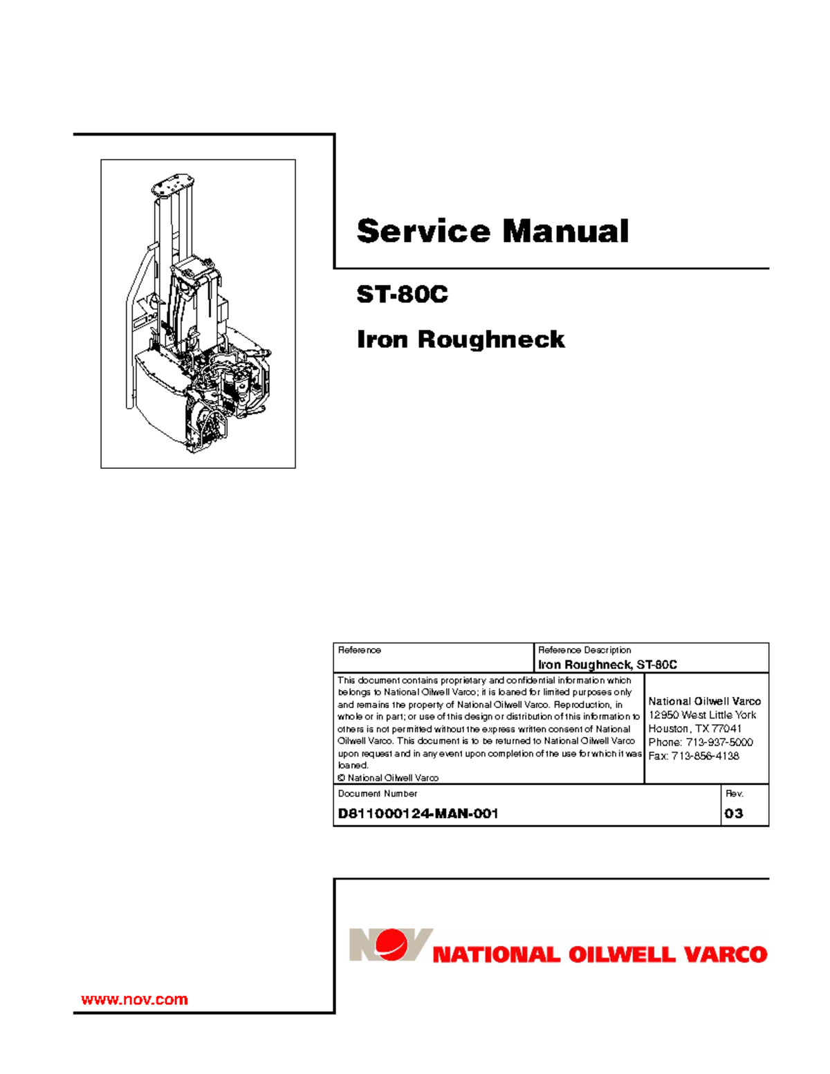 Manual Service ST-80 - Reference Reference Description Iron Roughneck ...