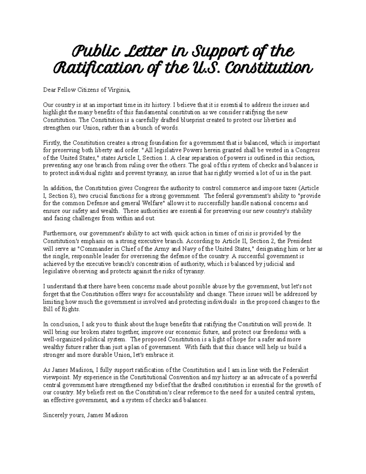 Untitled document - mmmm - Public Letter in Supprt f the Ratificatin f ...