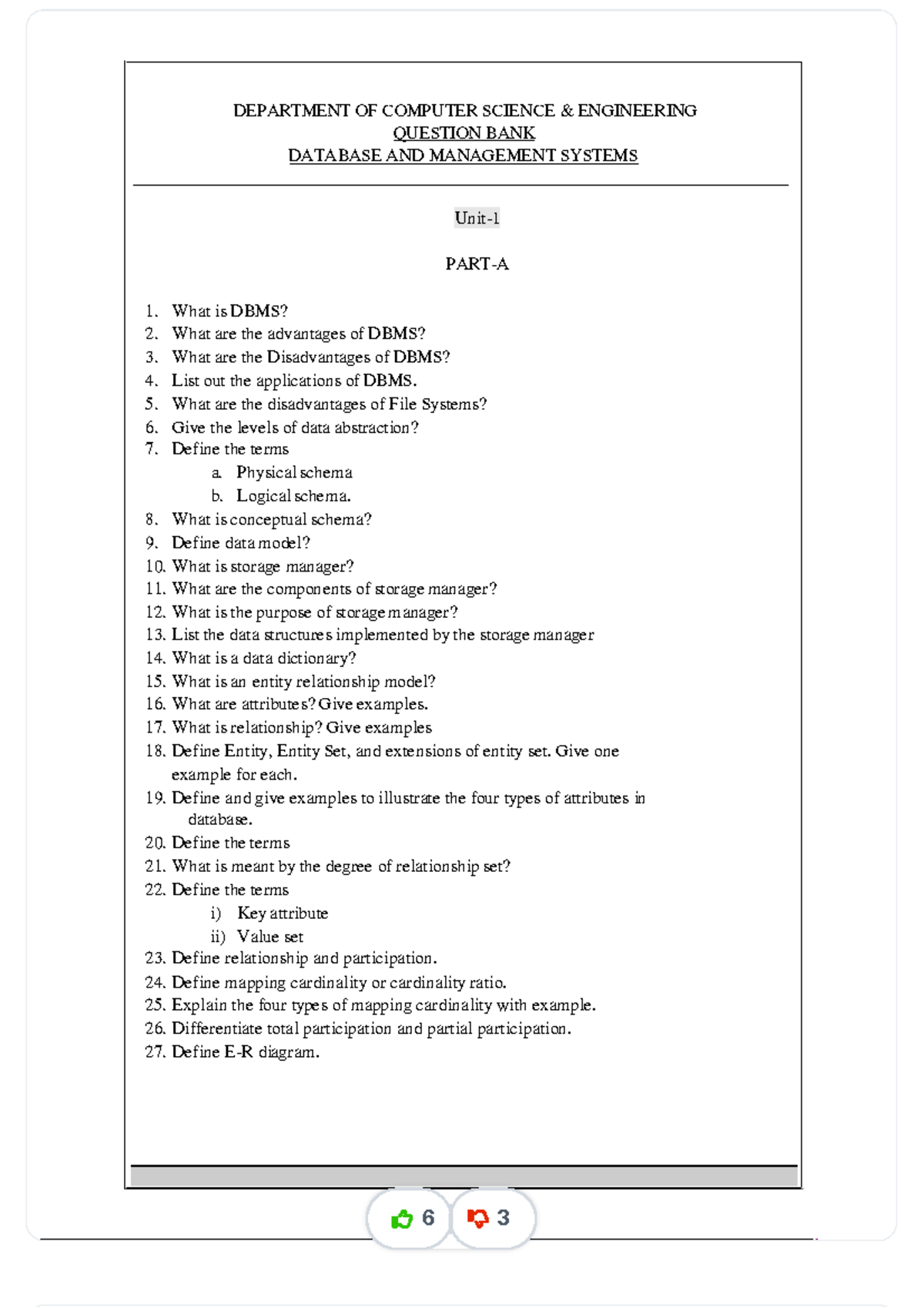 All-unit-important-questions-from-dbms compress - DEPARTMENT OF COMPUTER SCIENCE & ENGINEERING ...