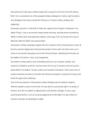 The life and legacy of Alexander the Great, including his conquests and ...