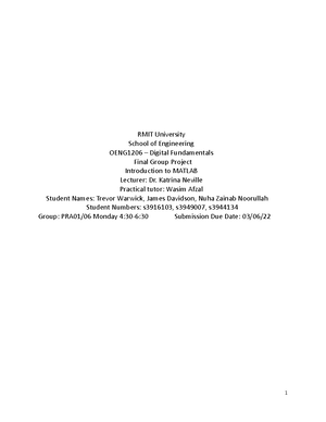 OENG1206 - RMIT University - Digital Fundamentals - Studocu
