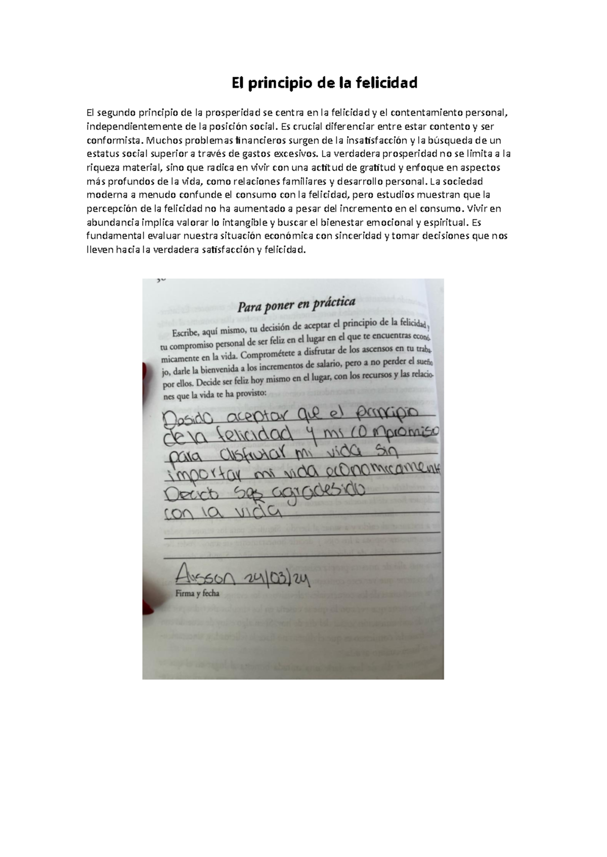Principio de la felicidad - Es crucial diferenciar entre estar contento ...