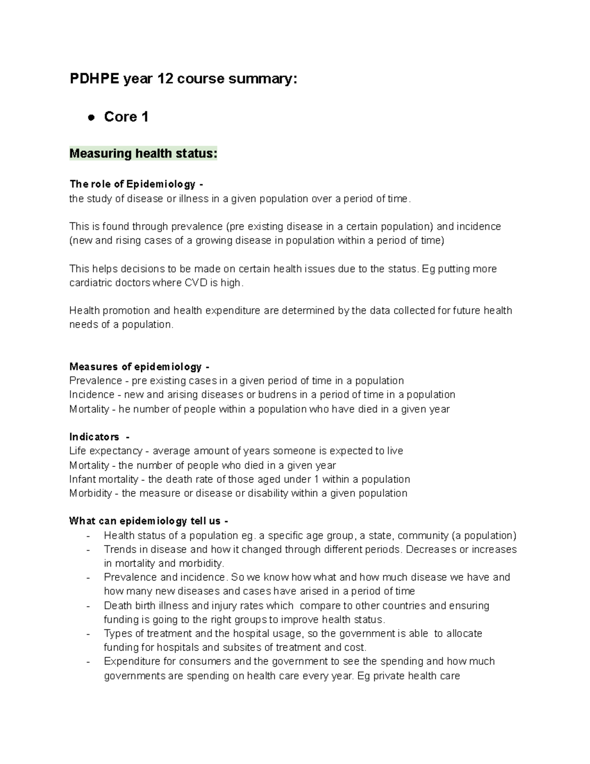 Pdhpe HSC study notes options: improving performance and sports ...