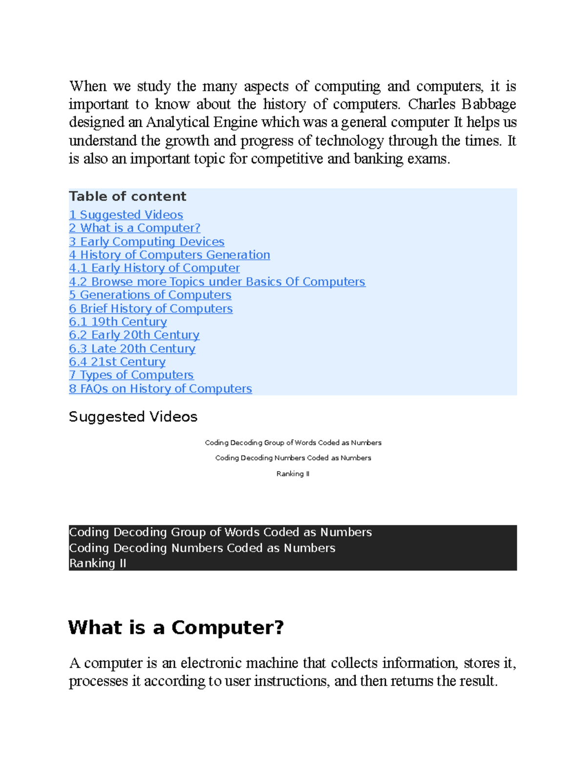 Comp eme - for computers - When we study the many aspects of computing ...