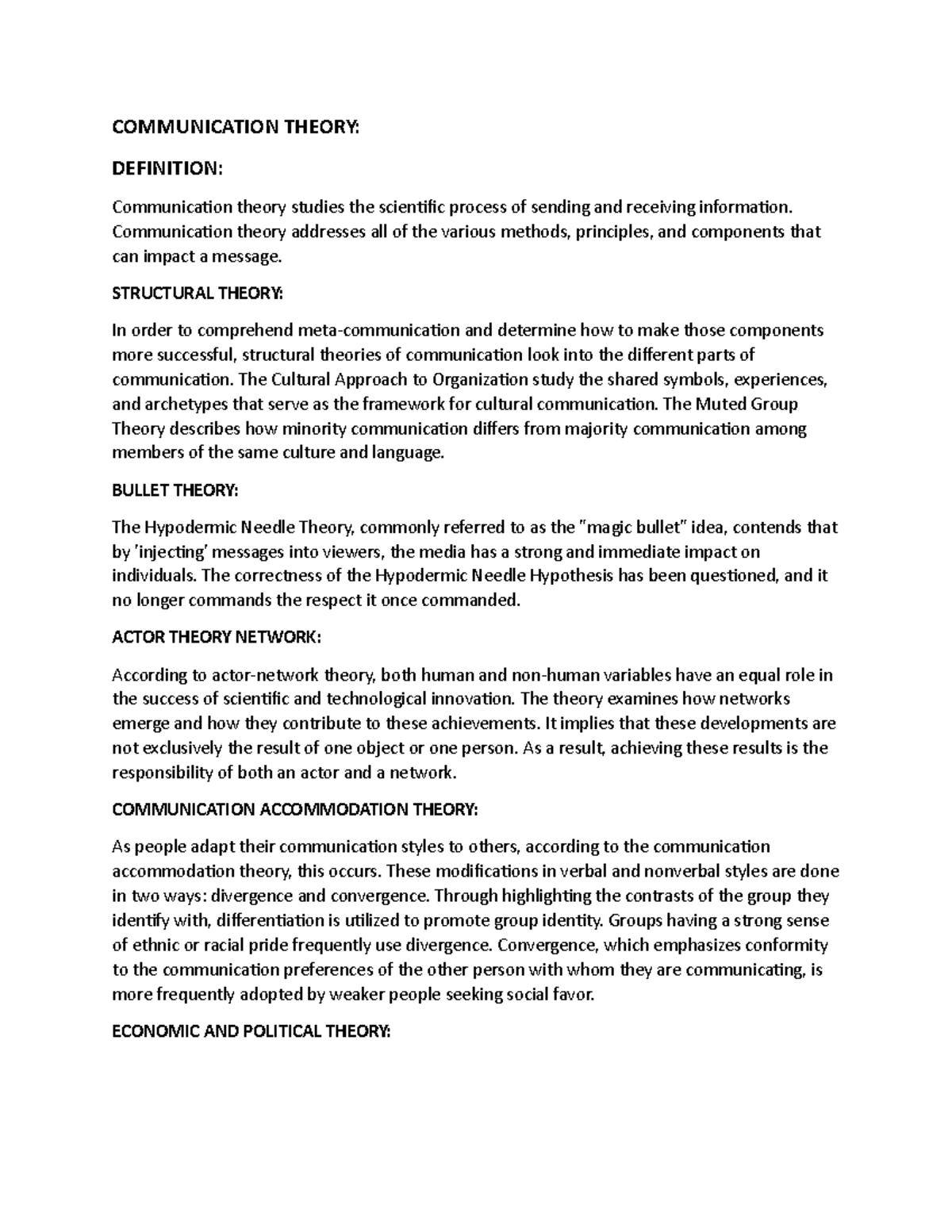 Communication Theory - kindly unlock my resource - COMMUNICATION THEORY ...