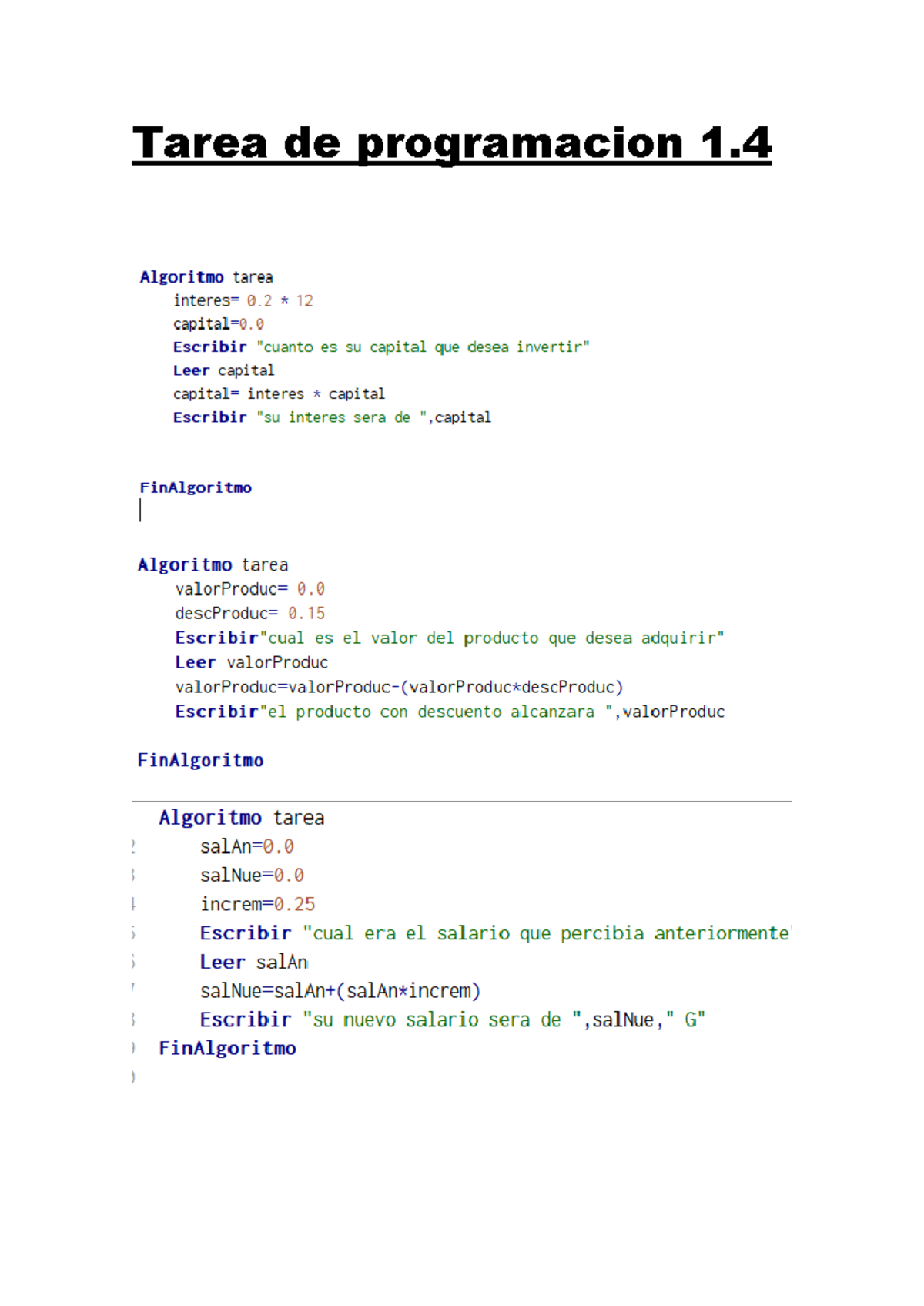 Tarea de programacion 4 - Studocu