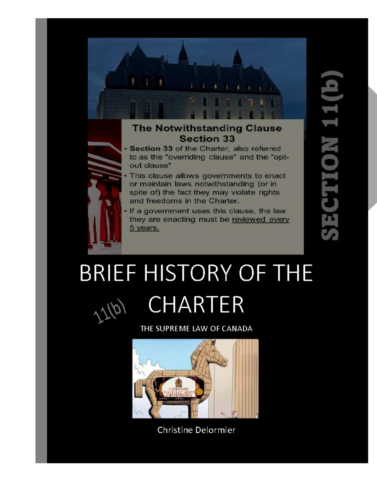 A brief history of the Canadian Charter Of Rights and Freedoms - BRIEF ...