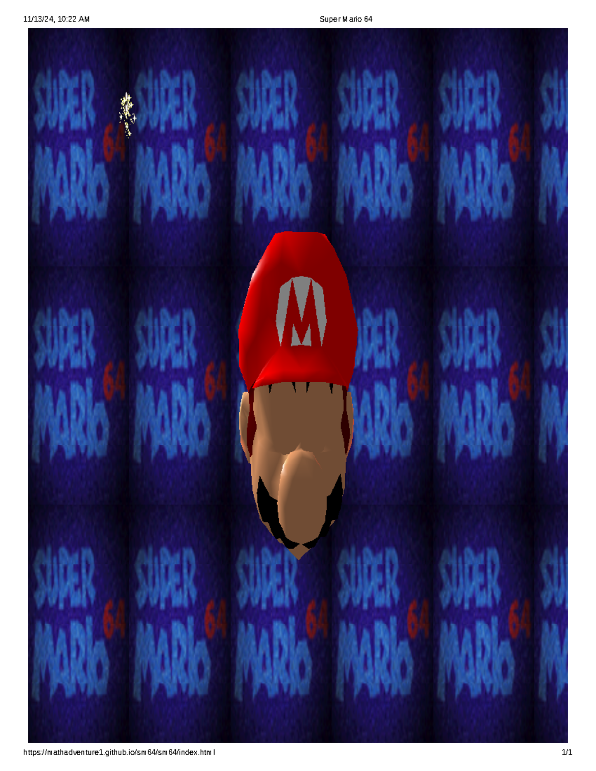 Super Mario 64 math homework - 10:22 AM Super Mario 64 MARIO MARIO ...