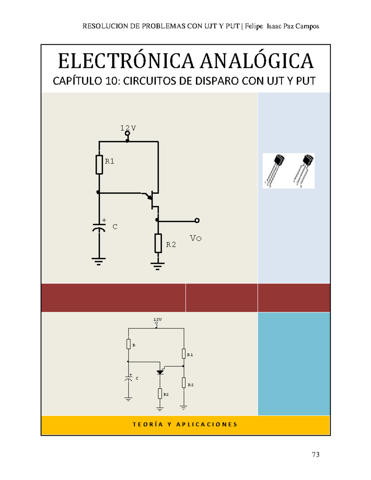 Capitulo 10 - exercises - ELECTR”NICA ANAL”GICA CAPÕTULO 10: CIRCUITOS DE DISPARO CON UJT Y PUT ...