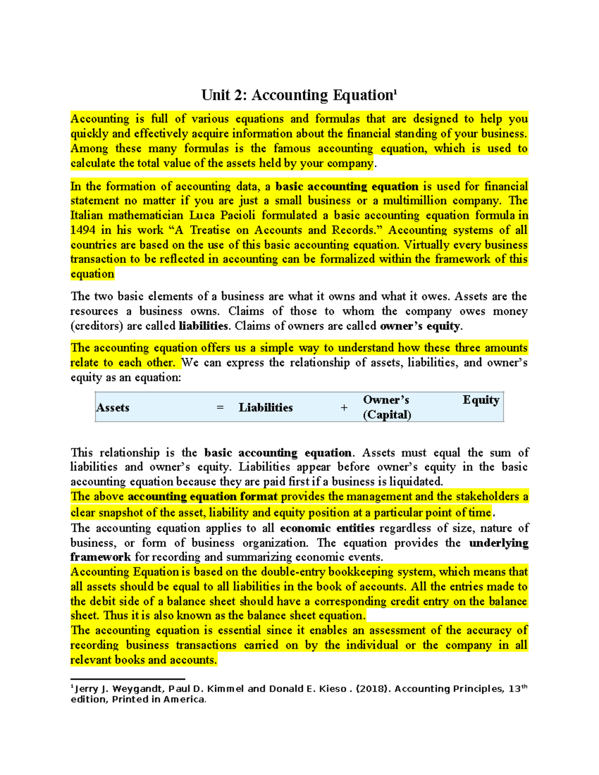 Section A Unit 2 - basic information about this topic - Unit 2 ...