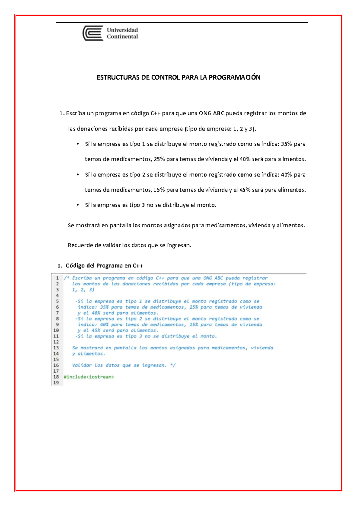 Fundamentos DE Programacion - ESTRUCTURAS DE CONTROL PARA LA PROGRAMACI ...