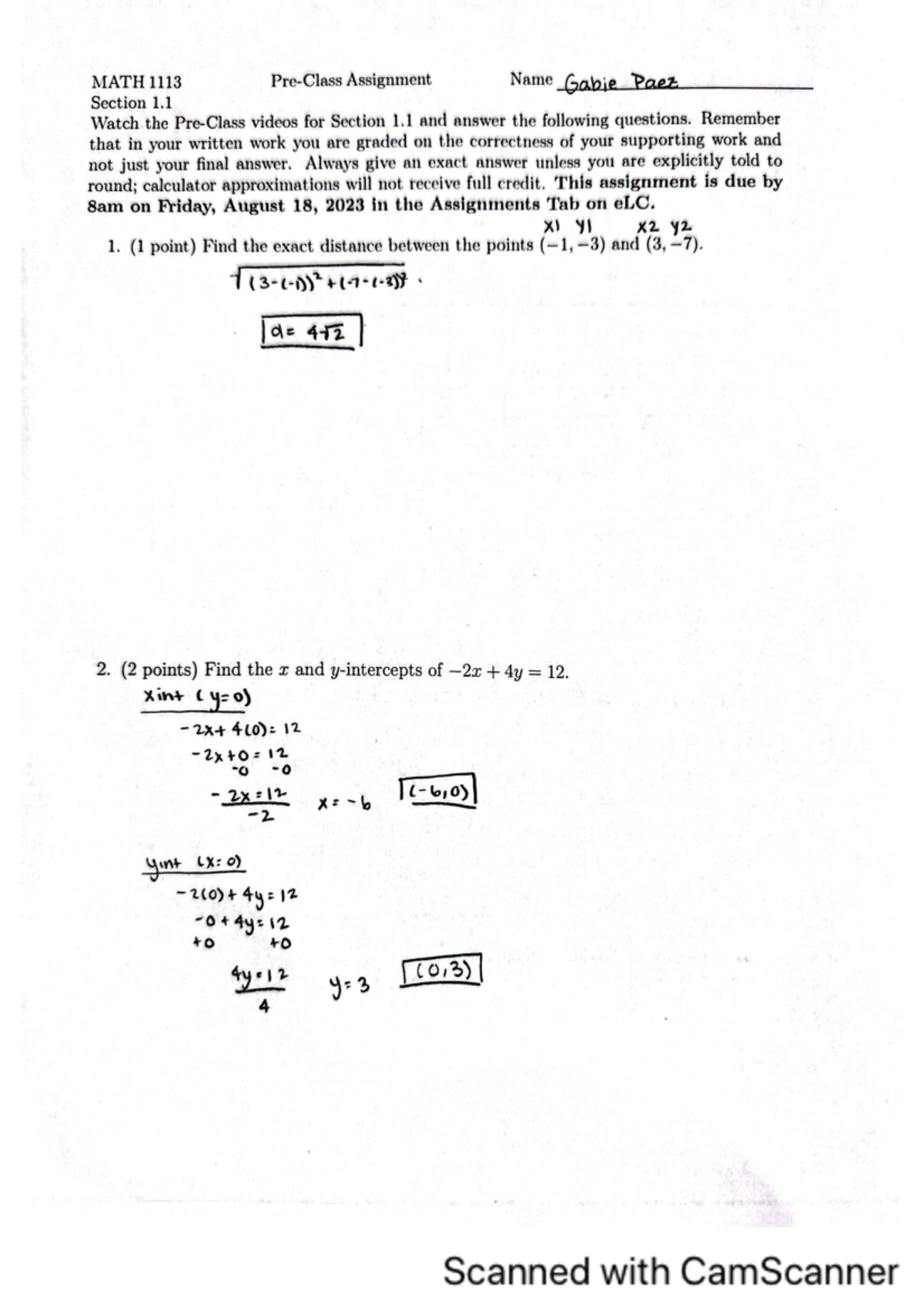 1.1 pre-class assignment - MATH 000 - Studocu
