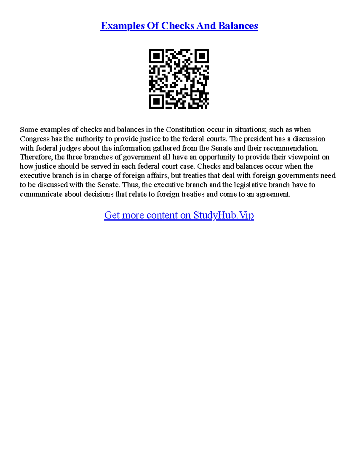 Online Essay Check - Examples Of Checks And Balances Some examples of ...