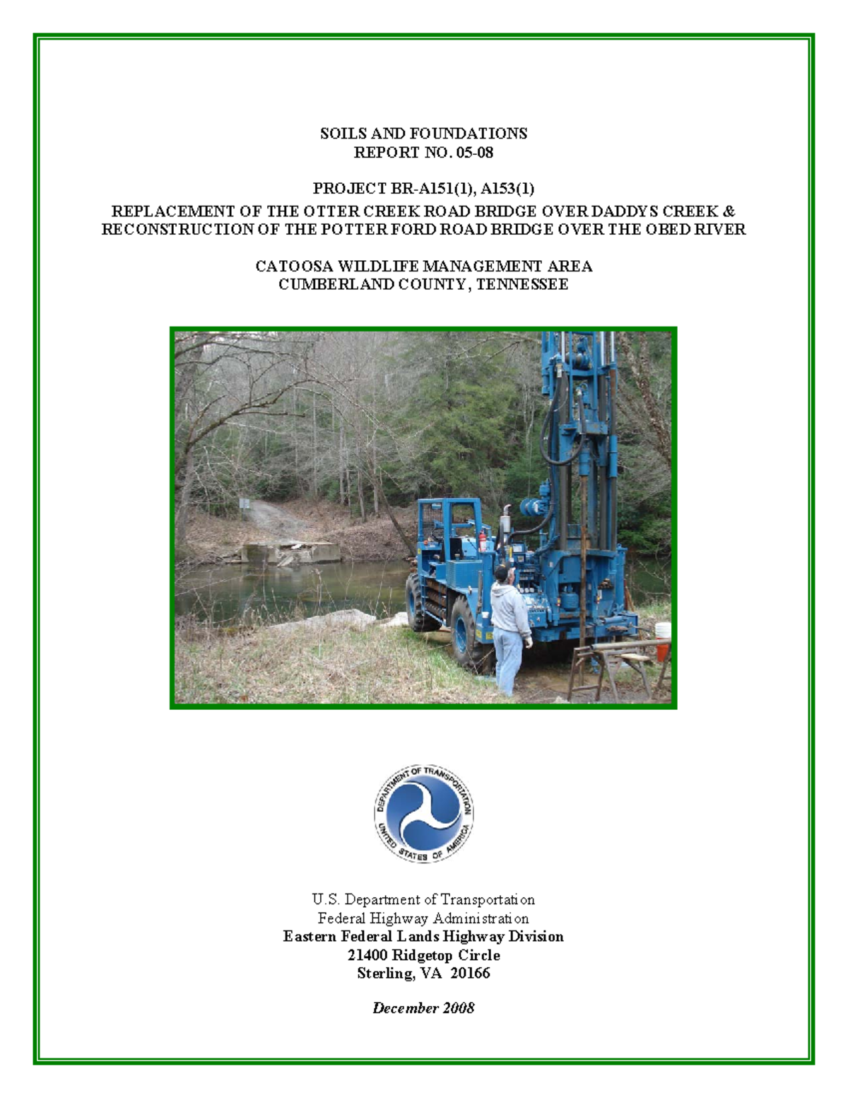 Soils and Foundation Report - SOILS AND FOUNDATIONS REPORT NO. 05 ...