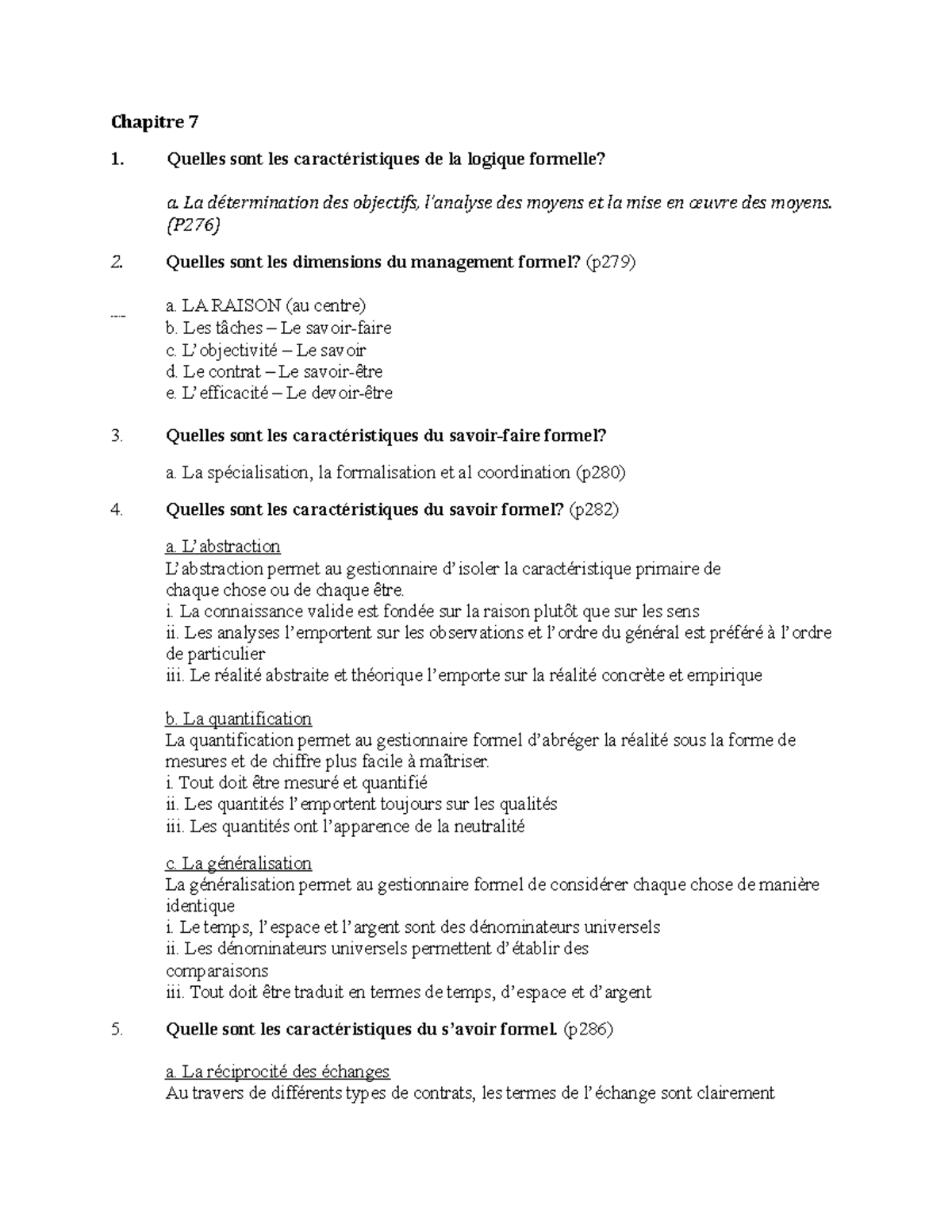 Chapitre 7 - Chapitre 7 Quelles sont les caractéristiques de la logique ...