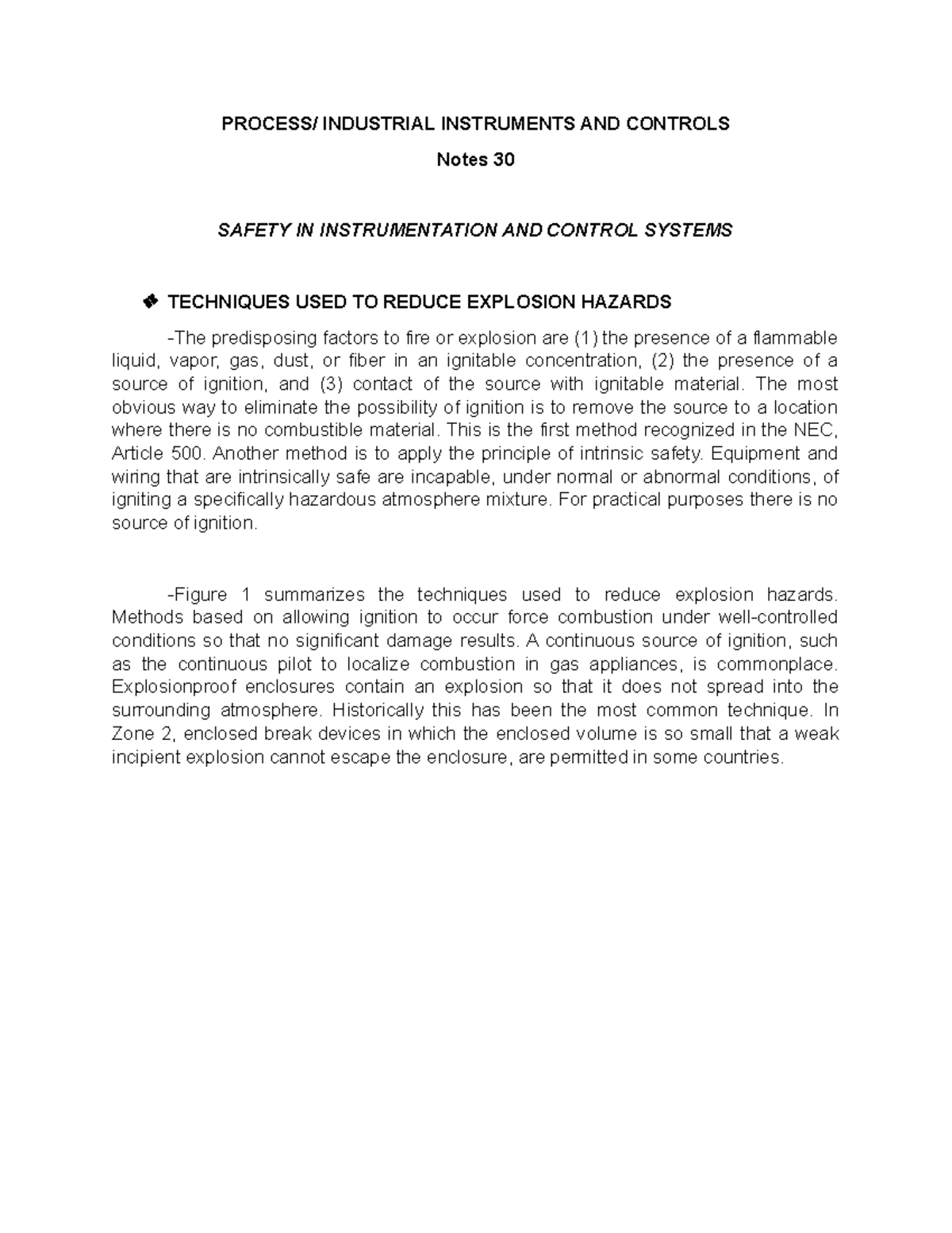 Process Industrial Instruments AND Controls(Notes 30) - PROCESS ...