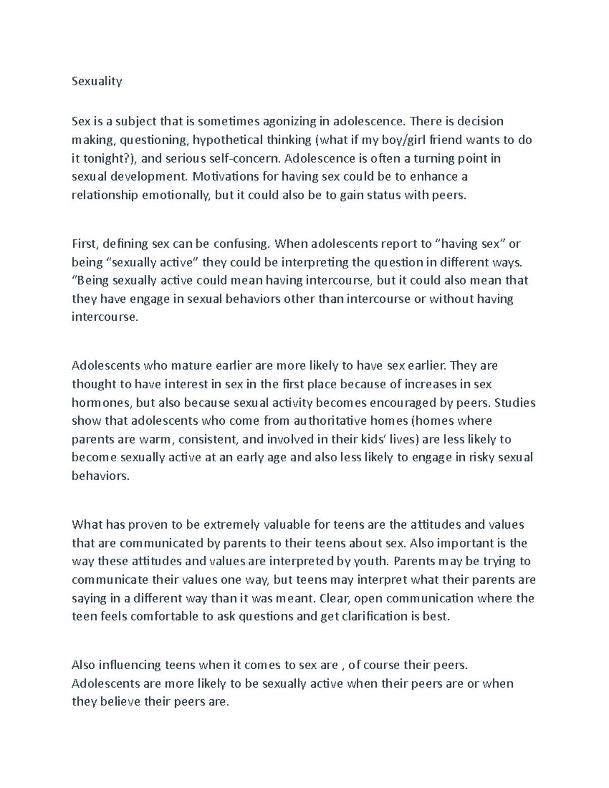 Week 12 Sex Week 12 All About Sex Sexuality Sex Is A Subject That Is Sometimes Agonizing In