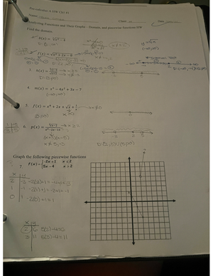 1.3 Practice KEY - answer sheets - Advanced PreCal Name: Key Date: Per ...