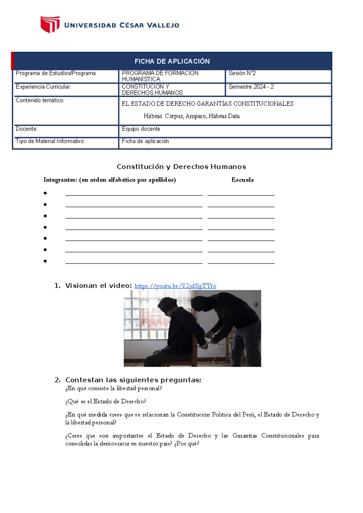 Ficha DE Aplicación 2 - Ciclo-II - FICHA DE APLICACIÓN Programa de Estudios/Programa PROGRAMA DE ...
