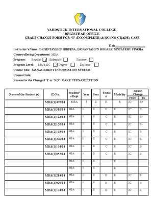 Assignment, Strategic Mgt - YARDSTICK INTERNATIONAL COLLEGE ...
