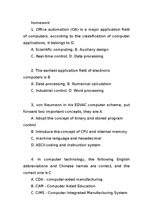 Computer Fundamentals Review Essentials - Turing proposed: the ...