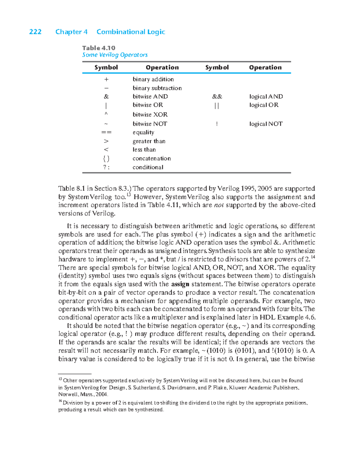 Digital Design Global Edition - 222 Chapter 4 Combinational Logic Table 8 in Section 8.) The ...