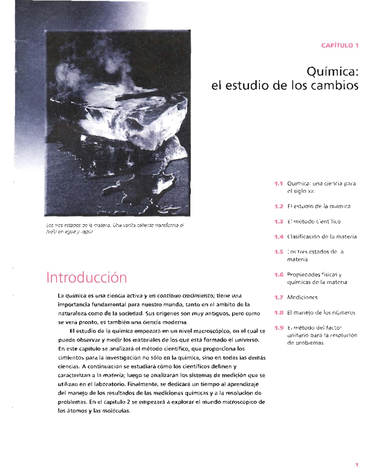 Cap 1 chang - capitulo 1 - Química - Química inorgánica - Studocu