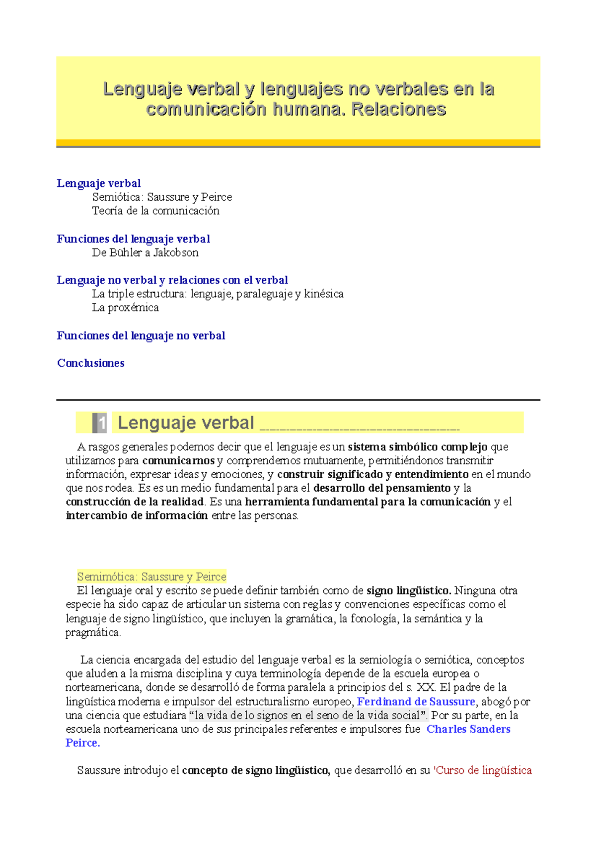 Lenguaje verbal y no verbal - Lenguaje verbal y lenguajes no verbales en laLenguaje verbal y ...