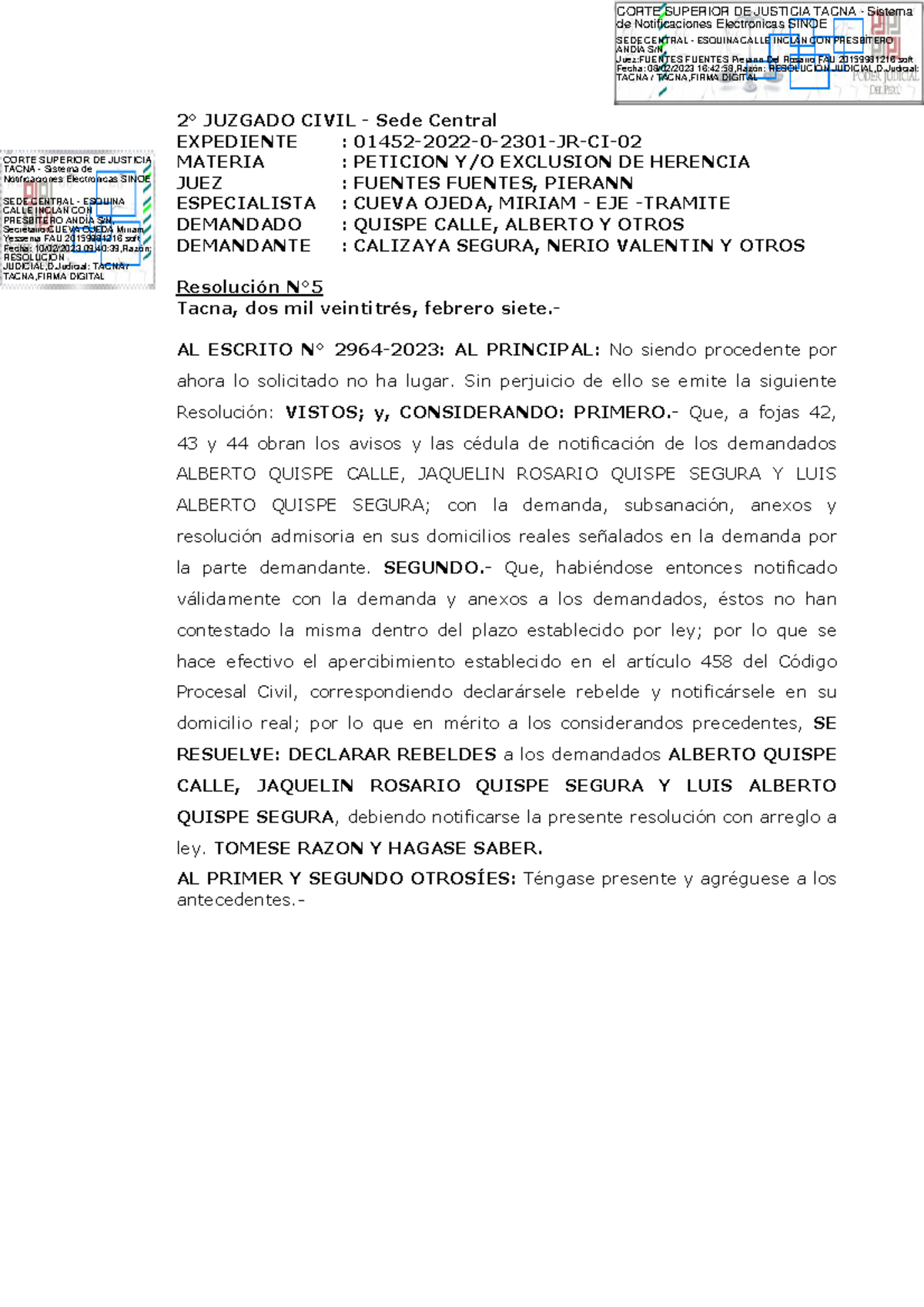 Res 2022014 52-res05 - modelo de resolucion - 2° JUZGADO CIVIL - Sede ...