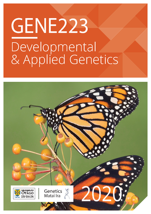 GENE223 2023courseinformation - GENE Developmental & Applied Genetics ...