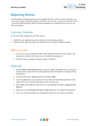Part 2 - assessment skills 1/2 - Part 2: Role play To complete this ...
