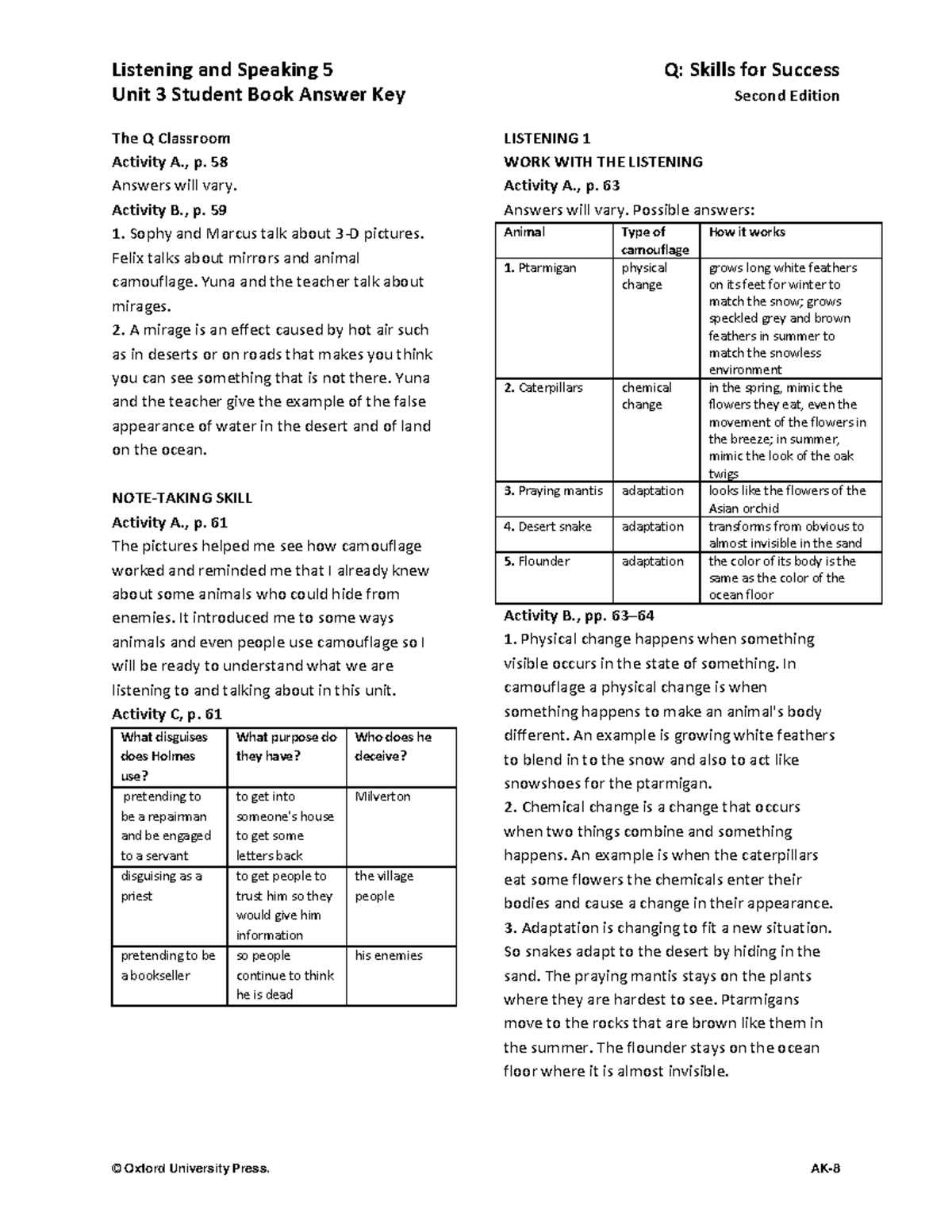 Q2e LS SB5 U03 Answer Key - Economic History - Studocu