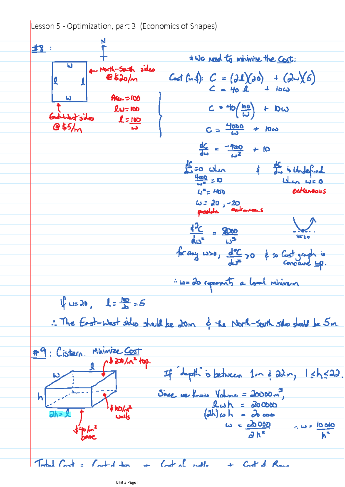 Lesson 5 - Optimization, part 3 (Examples 8 - 10) - MATA32 - Lesson 5 - Optimization, part 3 ...