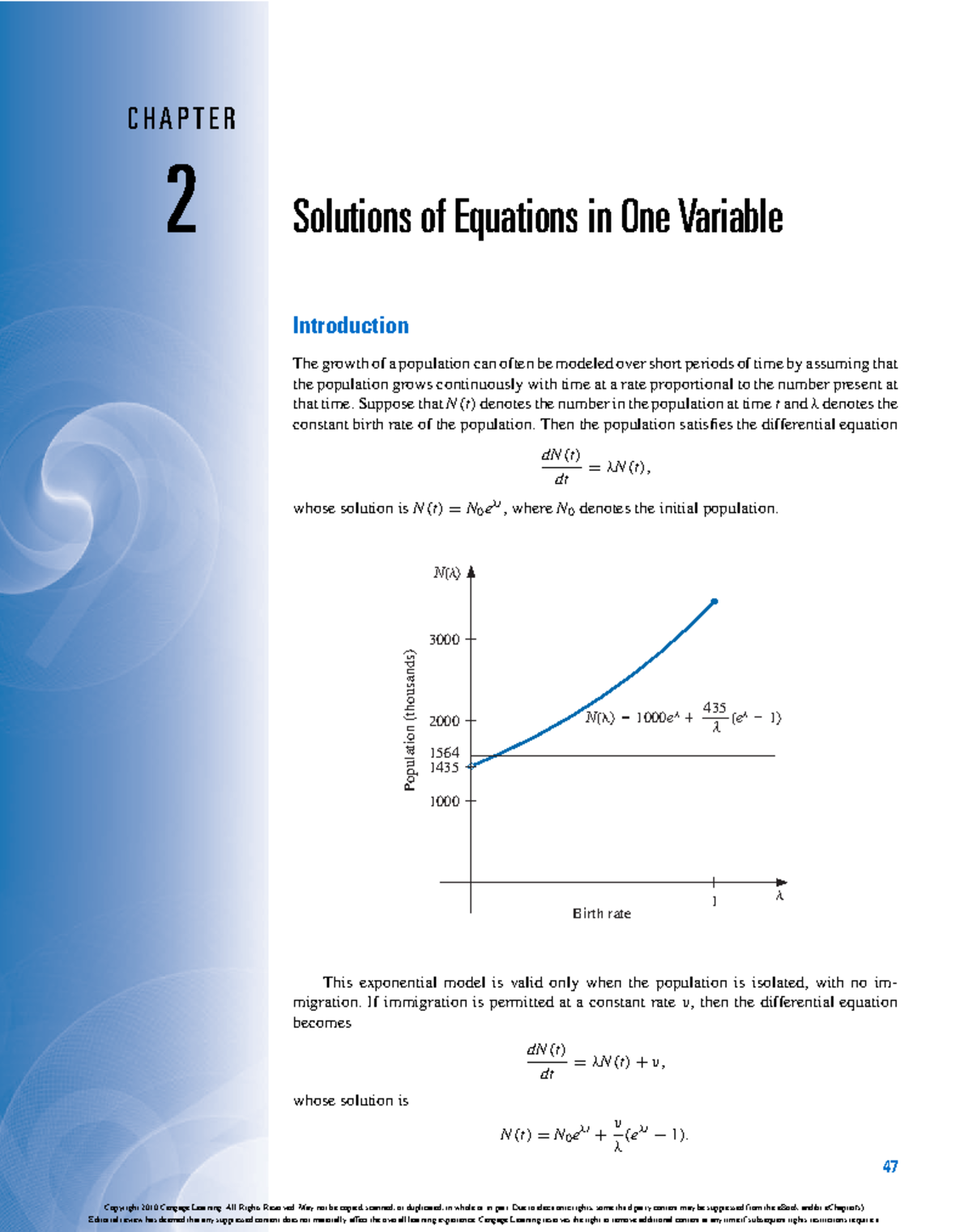 Week 5 - weekly lecture notes - C H A P T E R 2 Solutions of Equations ...