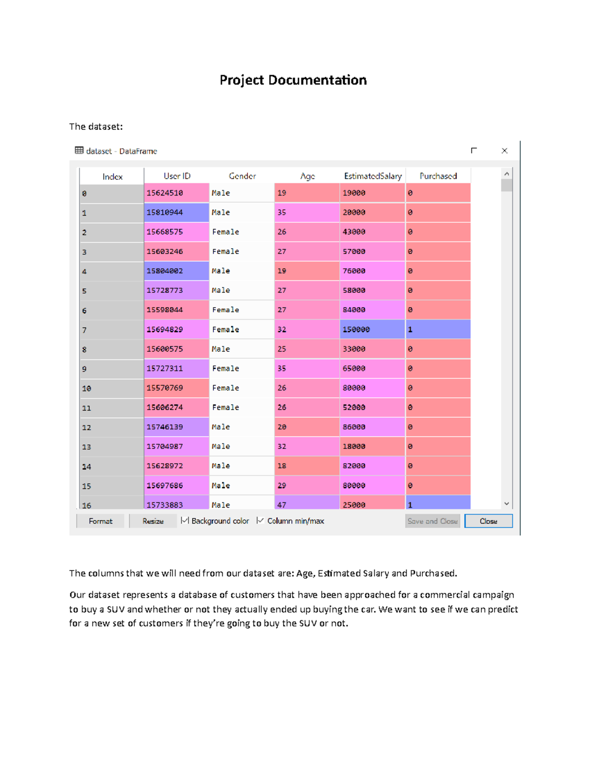 Documentatie Proiect Invatare Automata/ Machine Learning - Project ...