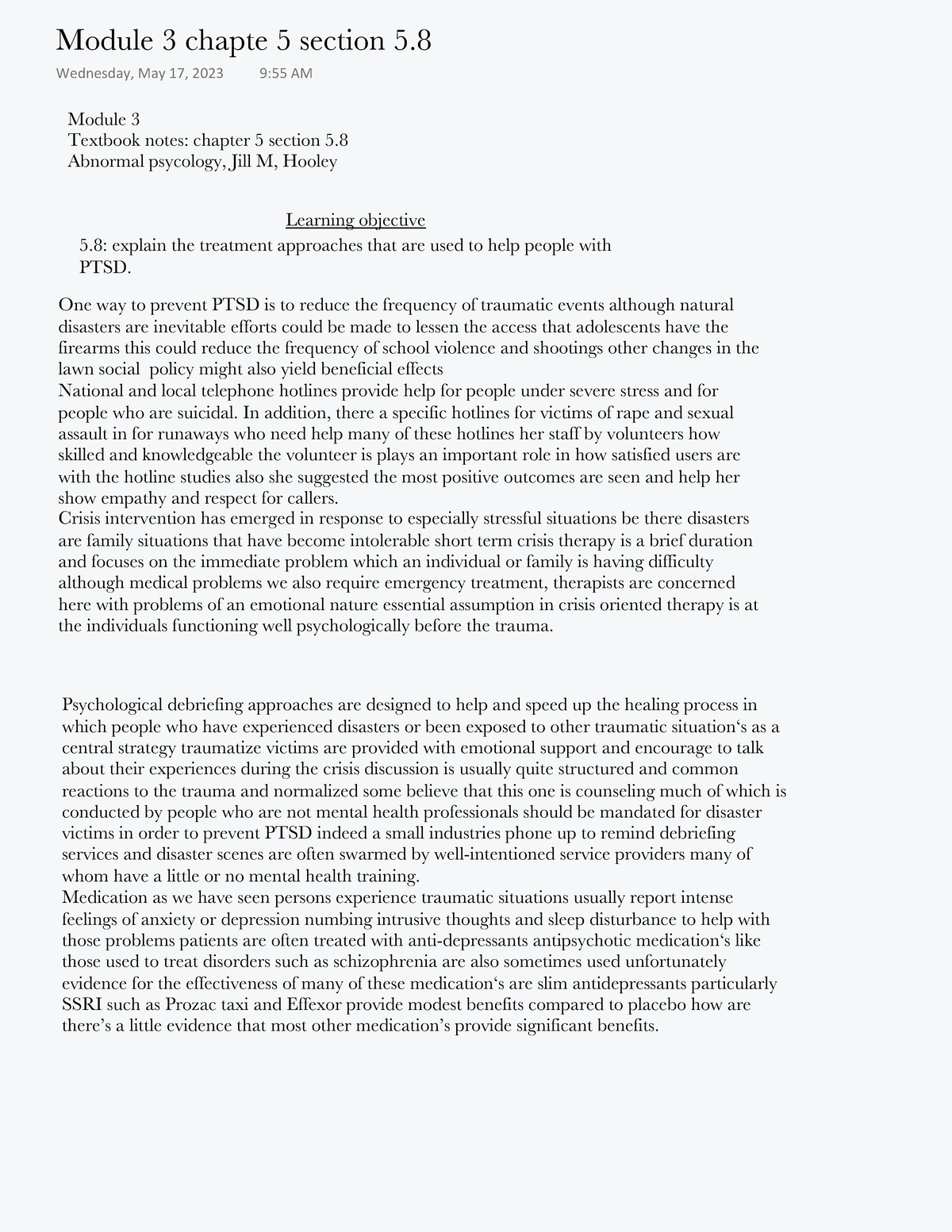 Module 3 chapte 5 section 5.8 - Module 3 Textbook notes: chapter 5 ...