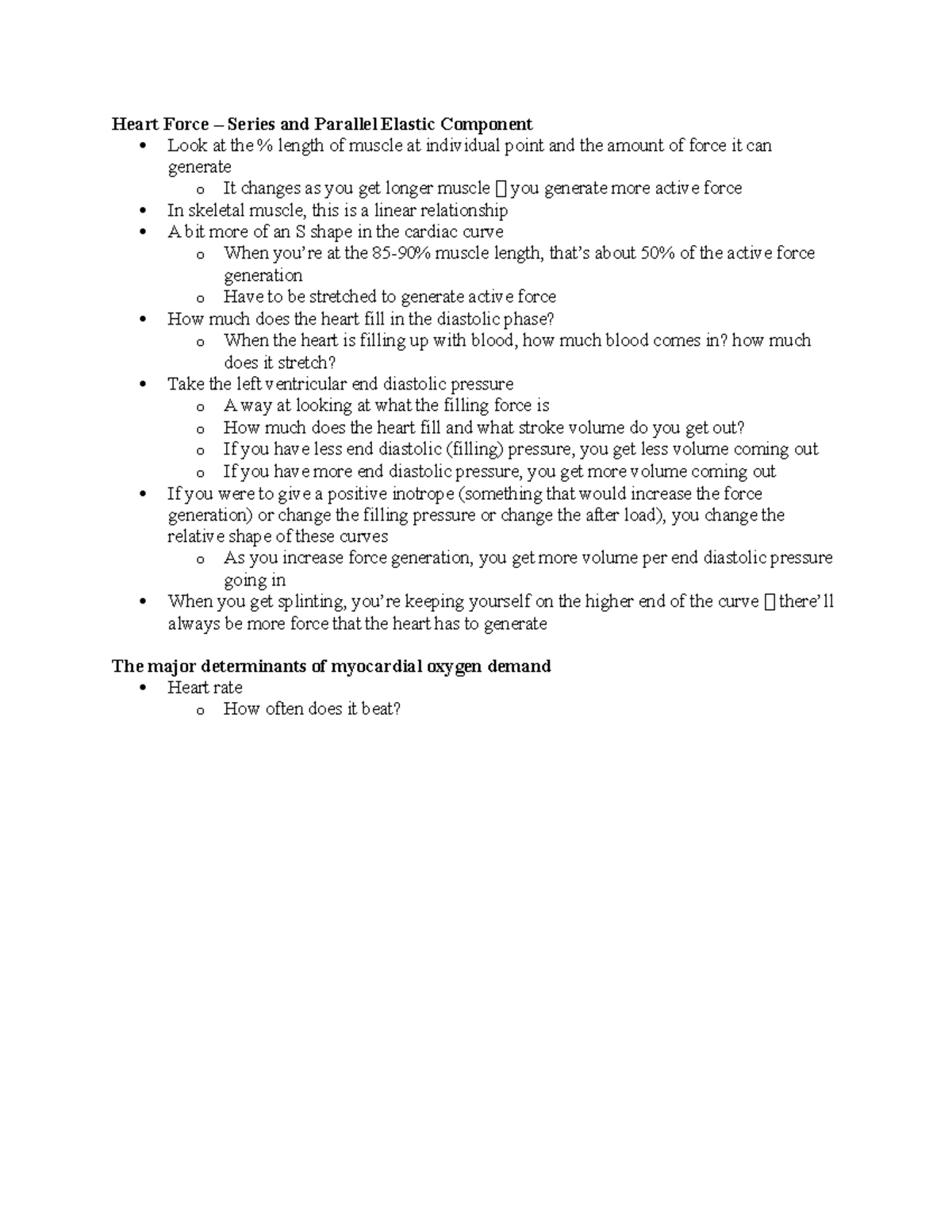 Cardio Exam 2 Part 10 - Heart Force – Series and Parallel Elastic ...