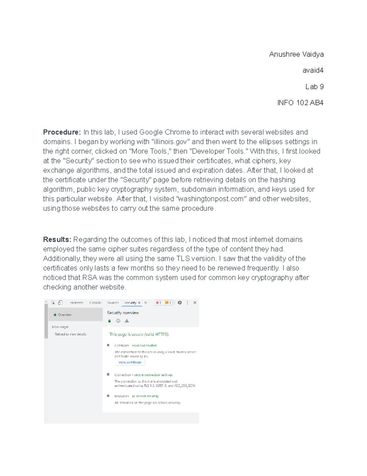 Lab 9 - Lab 9 of info 102 - Anushree Vaidya avaid Lab 9 INFO 102 AB ...