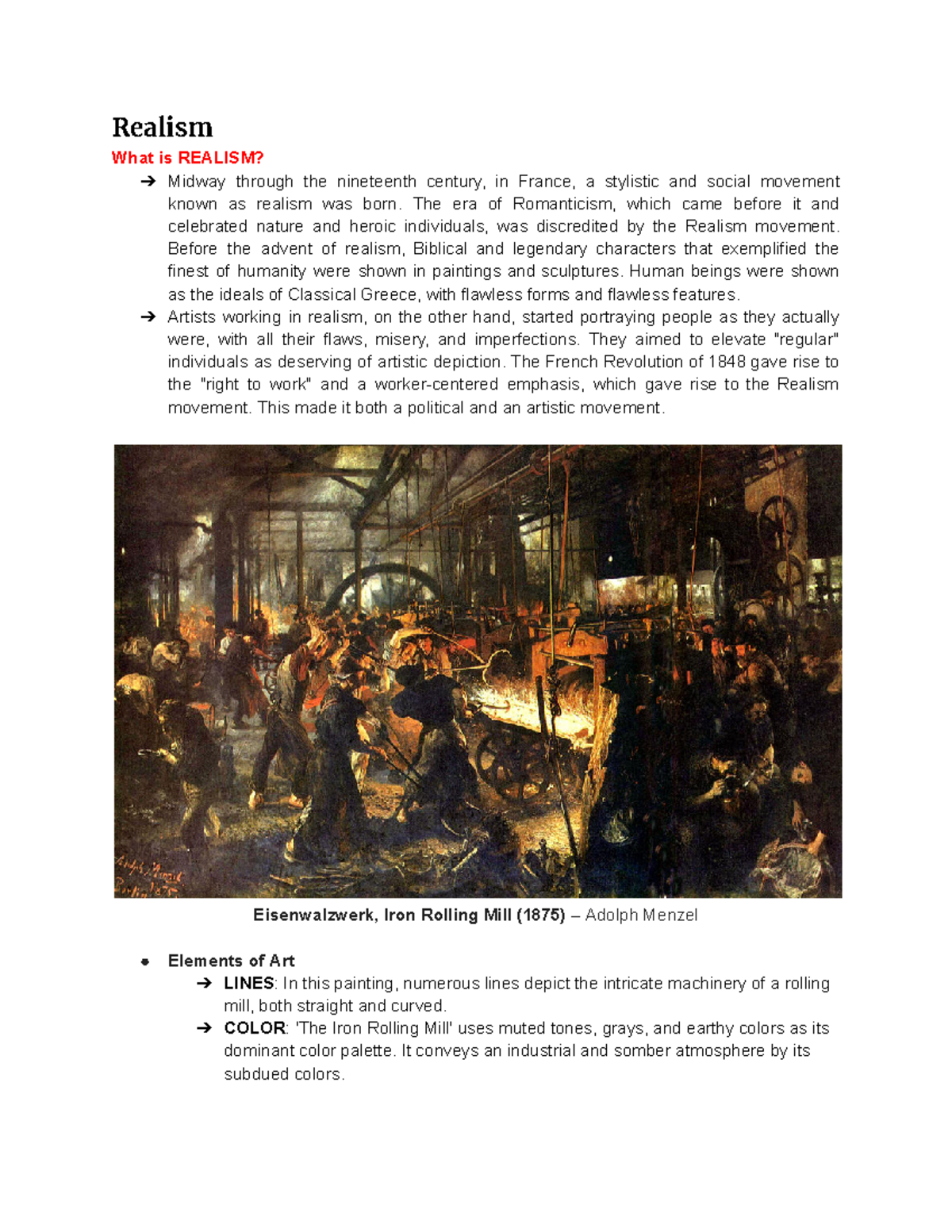 G1 - Realism - ........ - Realism What is REALISM? Midway through the ...