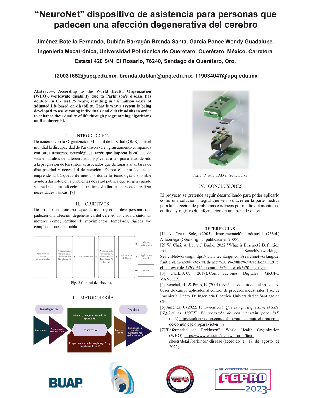 Neuro Net Fepro 2023 Cartel 033517 - ìNeuroNetî dispositivo de ...