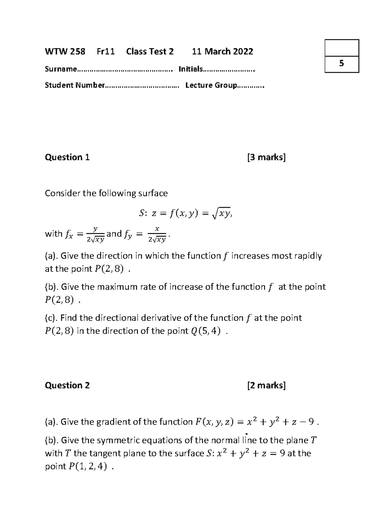 WTW258 TUT2 Fr11 2022 - Hope this helps dont know what else to say ...