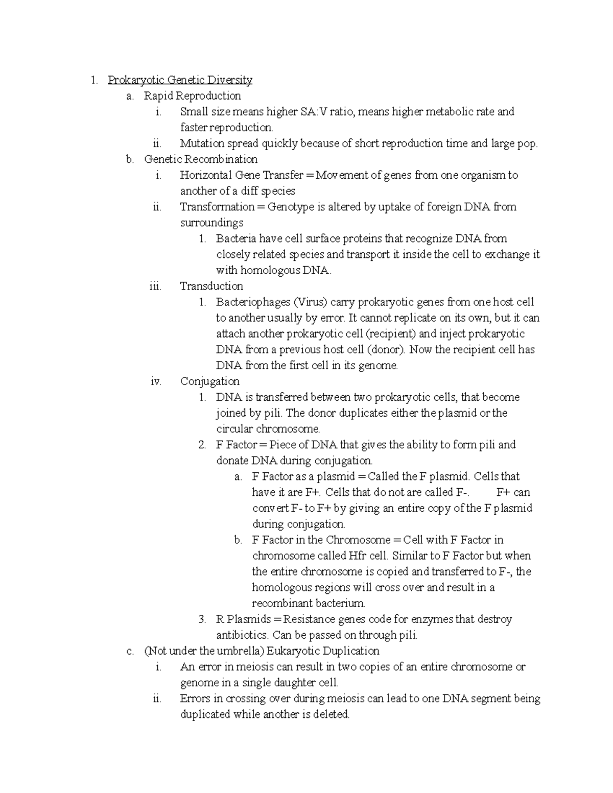 Apbio Unit6 Notes - Signal Reception - Prokaryotic Genetic Diversity a ...