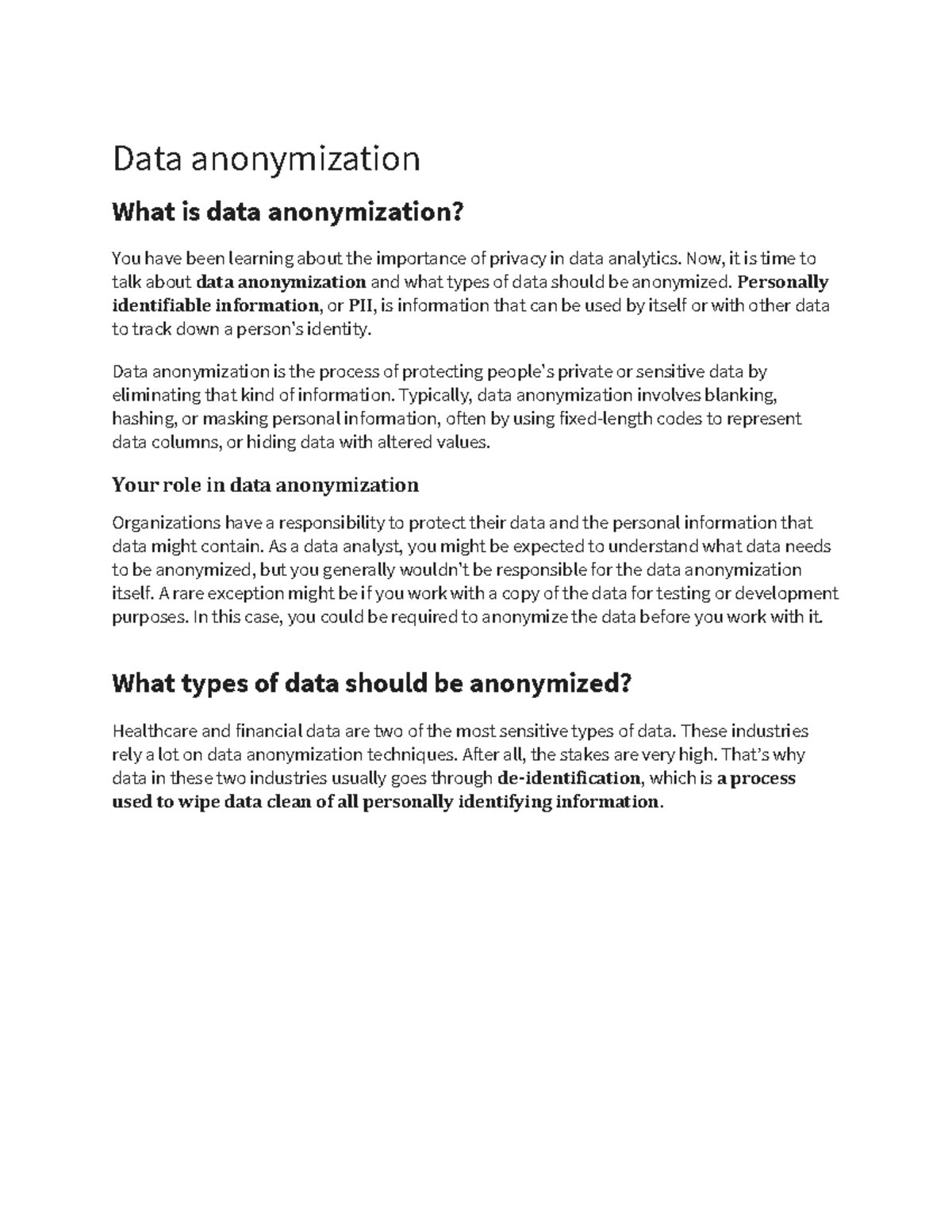 Data Anonymization - A guide to Data Analysis - Data Mining - KNUST ...