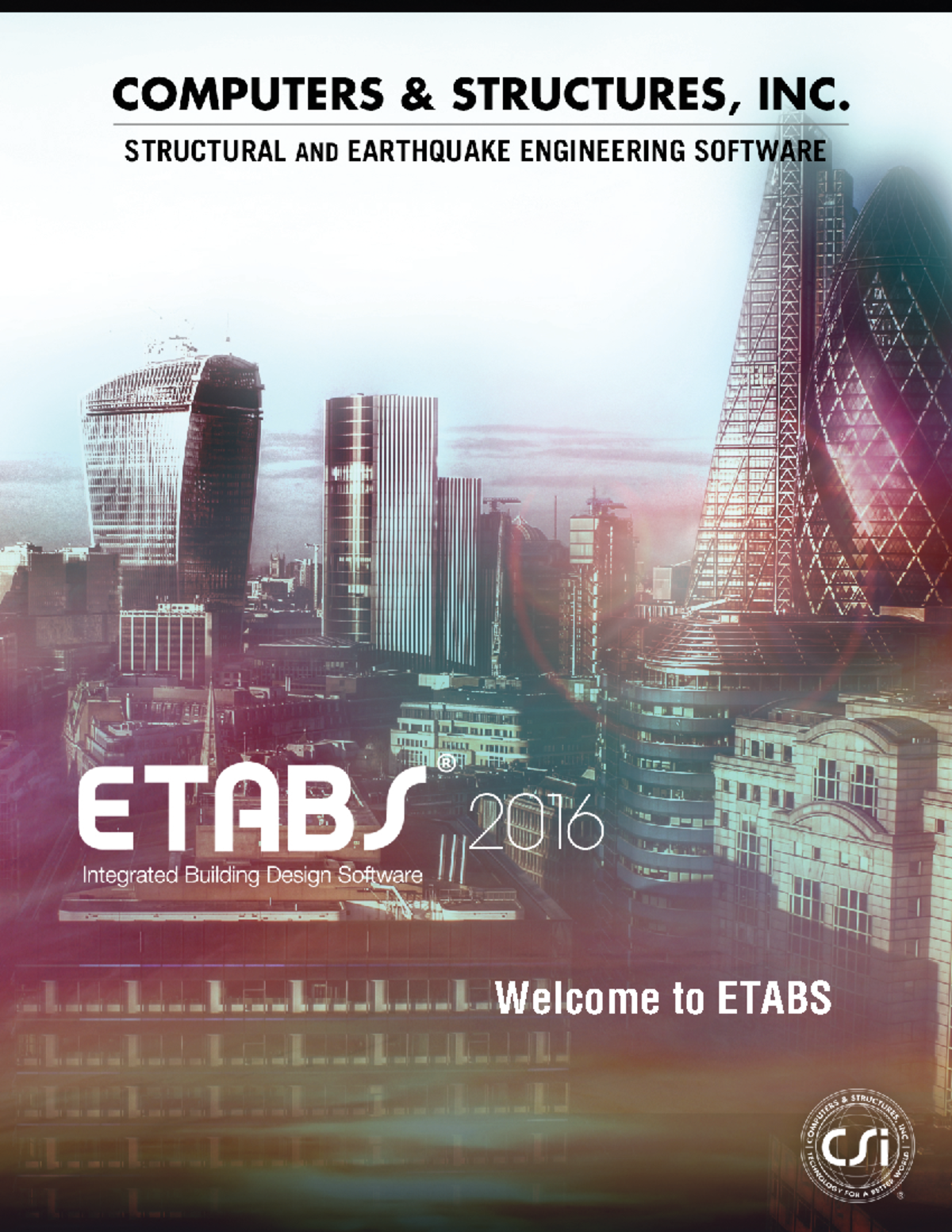 Welcome to Etabs - HOLA - Welcome to ETABS Welcome to ETABS ® 2016 ...