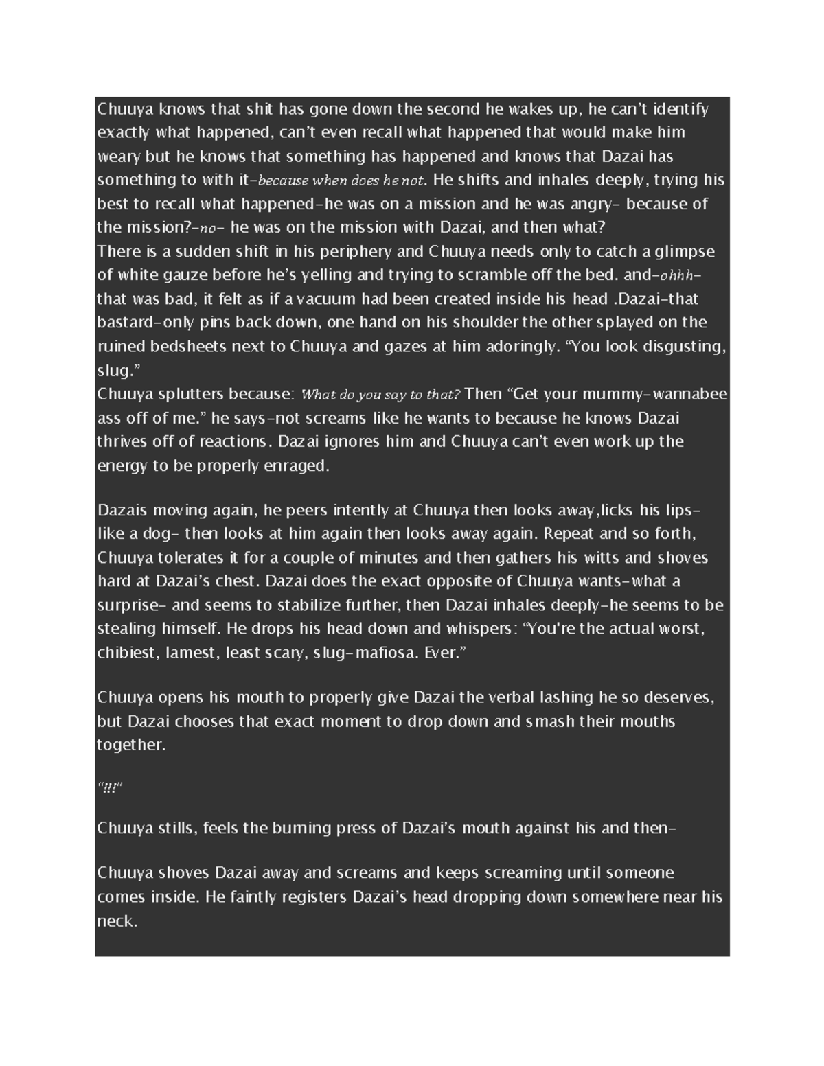 Soukoku pt4 - Dazai gets hit by an ability that leaves him without any ...