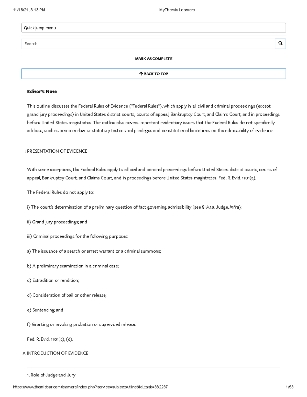 My Themis Learners - Outline for final - Editor’s Note This outline ...
