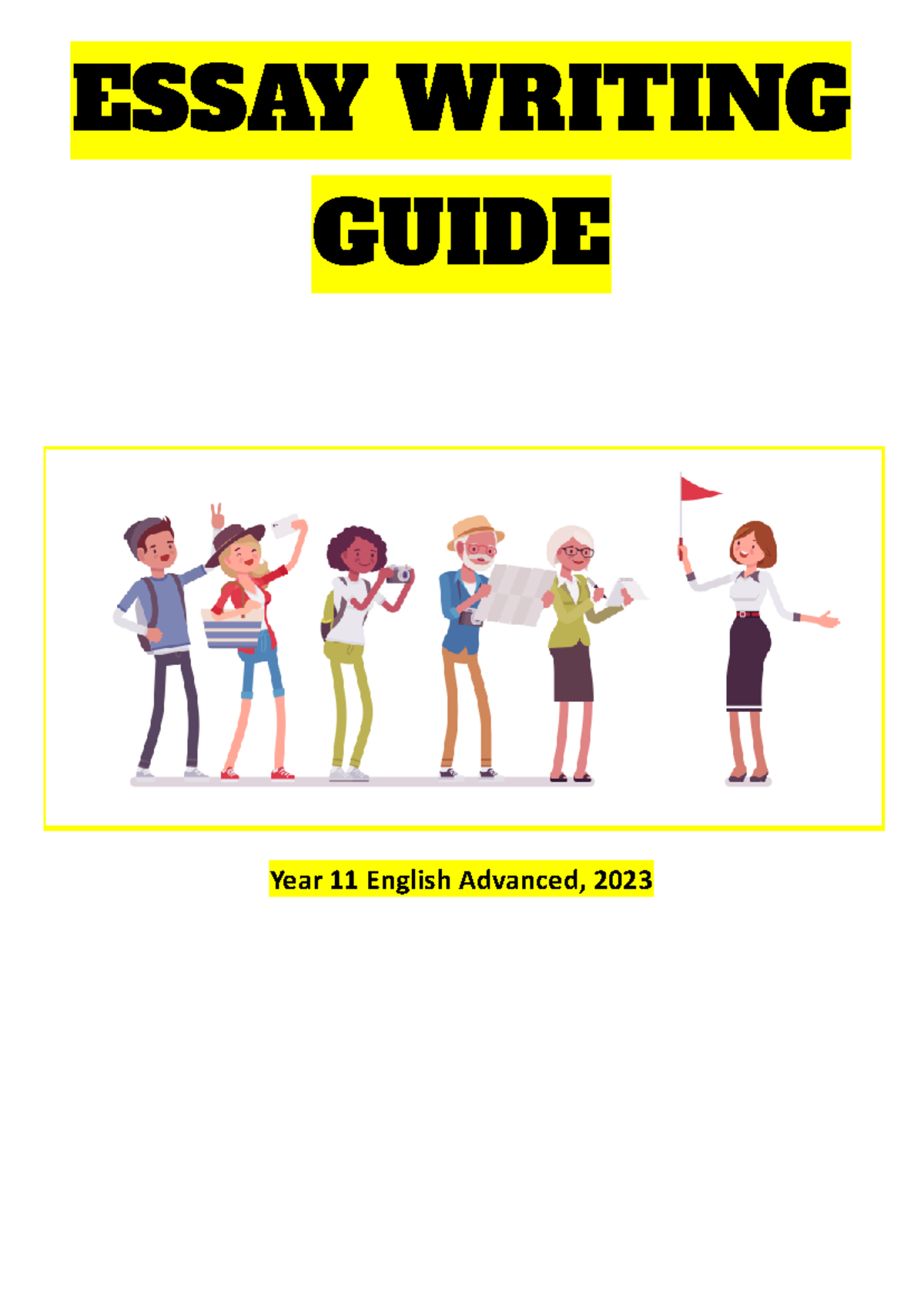 Copy of Copy of Essay Writing Guide - ESSAY WRITING GUIDE Year 11 ...