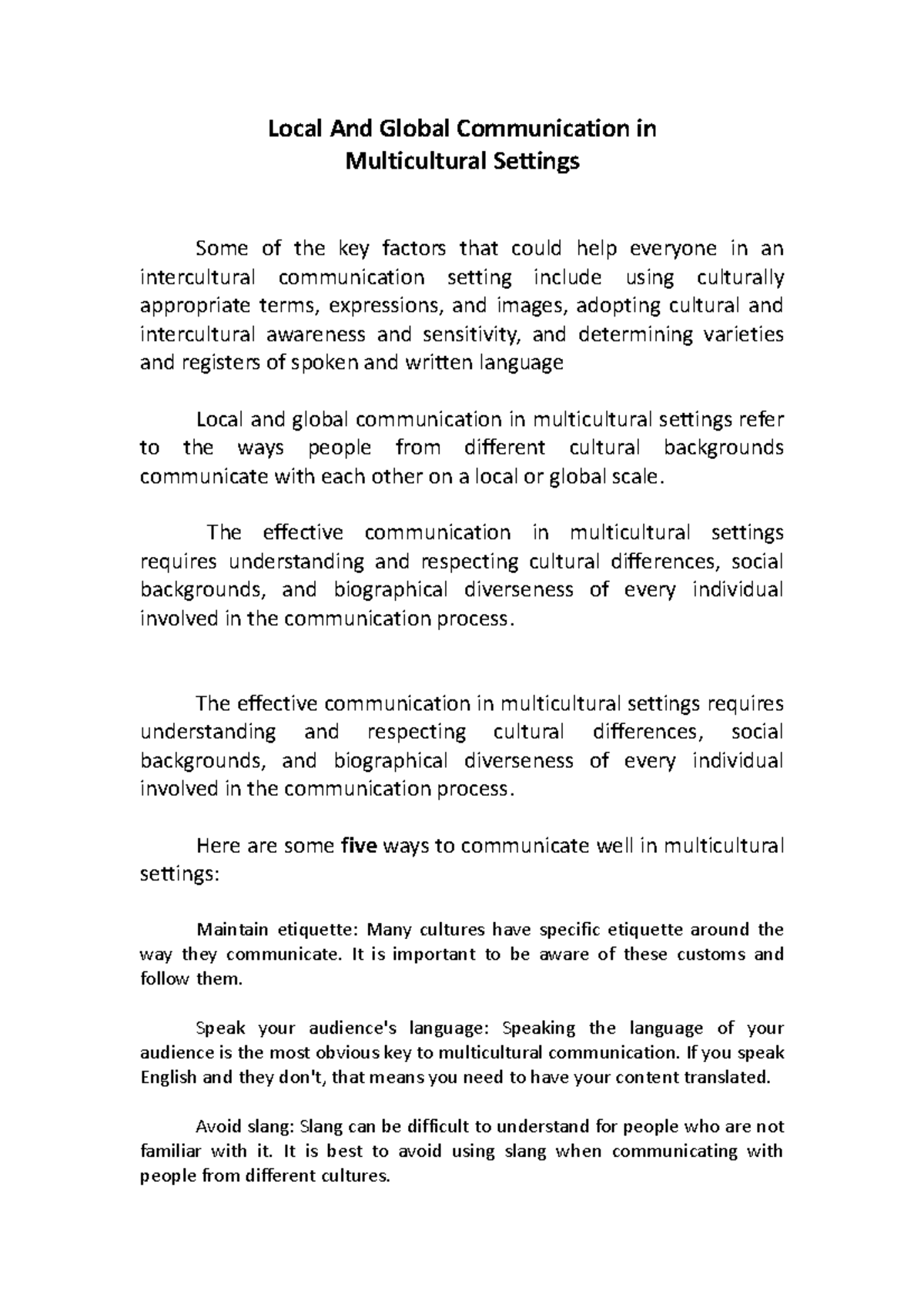 Purposive-communication - Local And Global Communication in ...